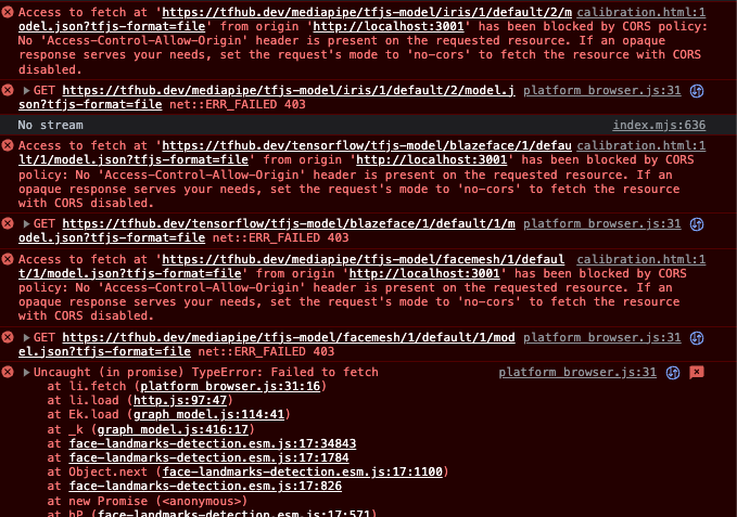 Failing To Fetch Various Models · Issue 7874 · Tensorflow Tfjs · Github