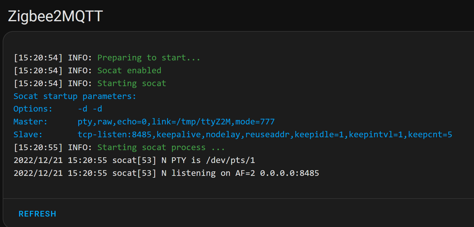 Hass Reports Not Started But Zigbee2mqtt Is Running And Working Outside Of Integration 