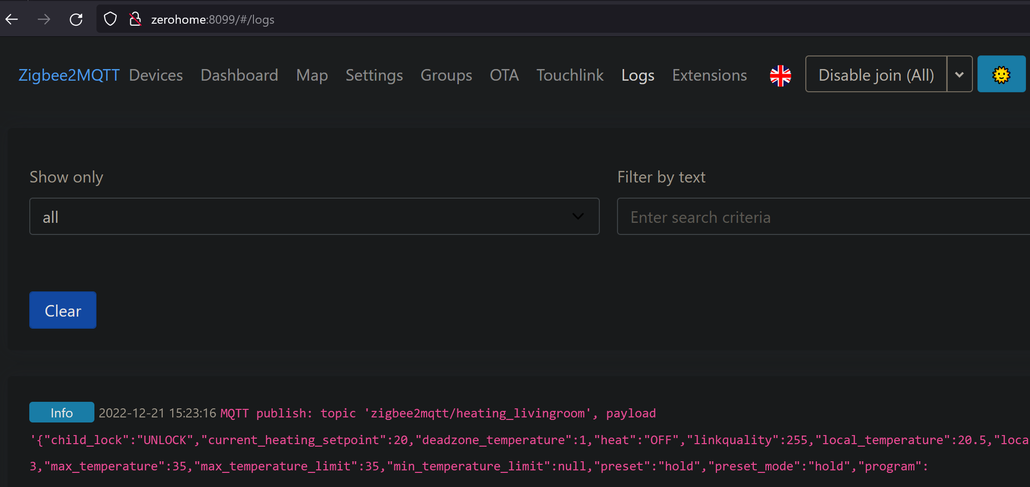 hass reports "not started", but zigbee2mqtt is running and working outside of integration ...