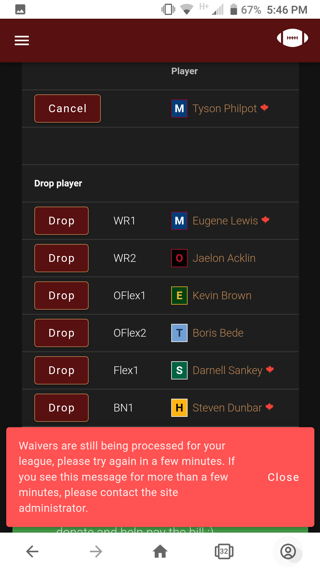 Playoff matchups not populated "TBD" · Issue #213 · mdryden/110yards · GitHub