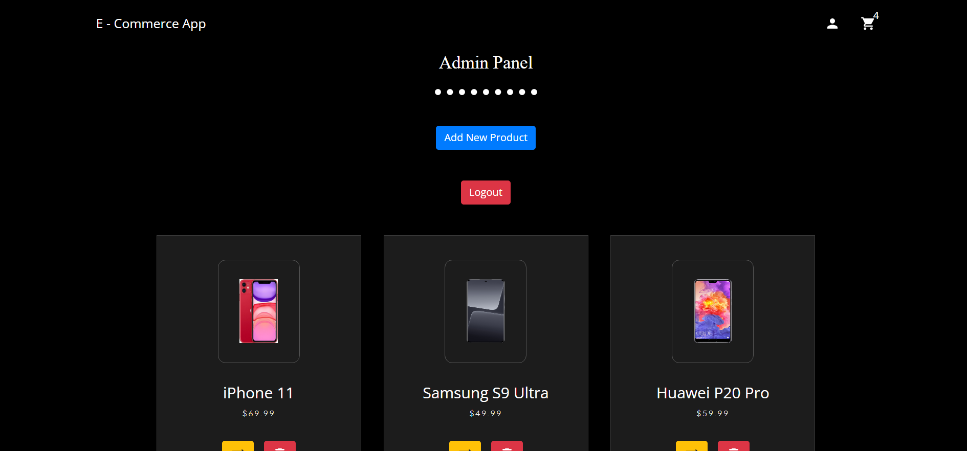 GitHub - EmrahMorgil/E-Commerce-App-with-React-and-Redux
