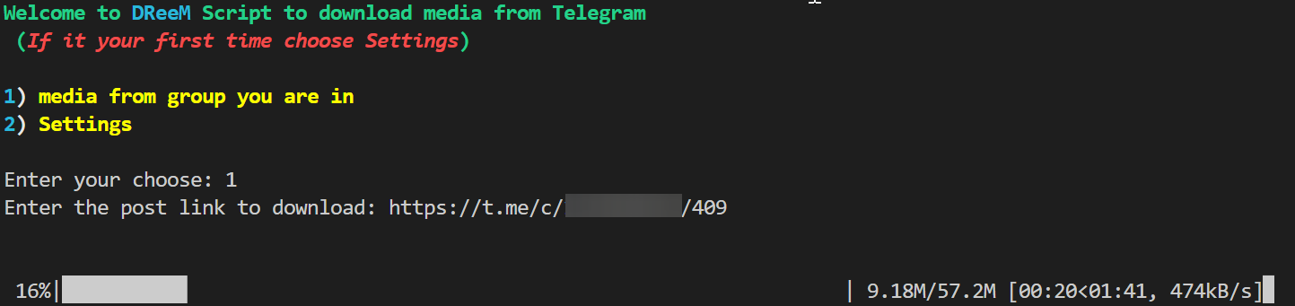 GitHub - asmpro7/DReeM: download restricted media from Telegram
