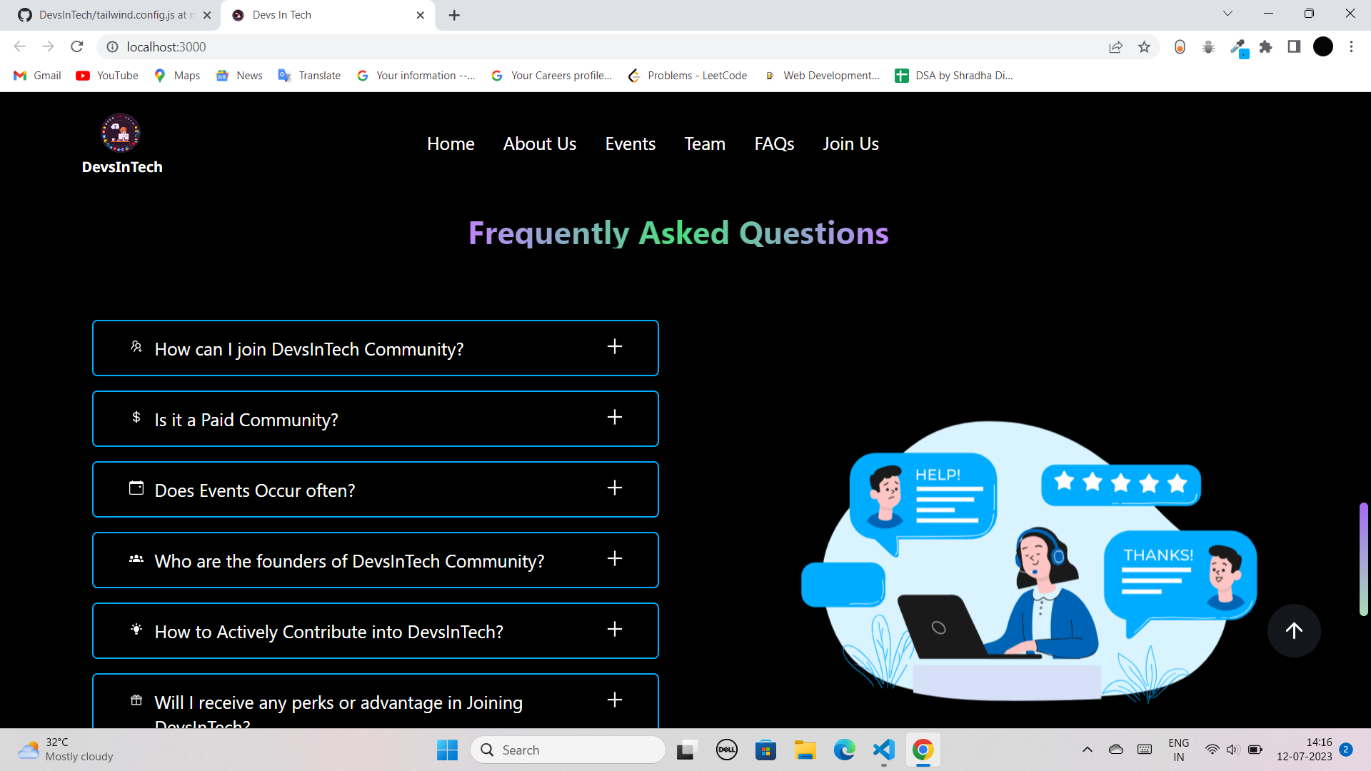 Improving the FAQ section · Issue #370 · devs-in-tech/DevsInTech · GitHub