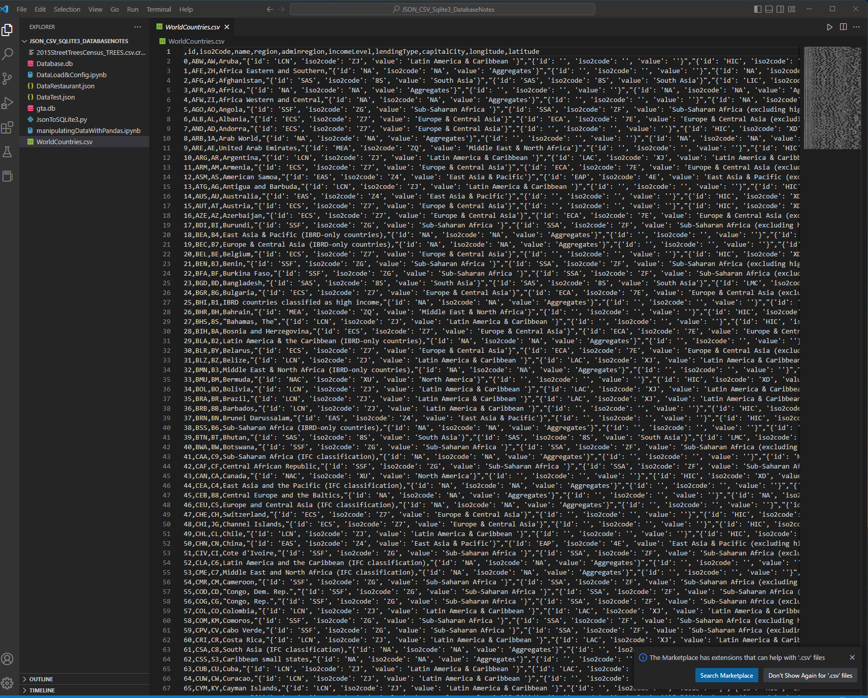 GitHub - dylangheath/SQLite3-Database-using-JSON-and-CSV: Imported JSON and CSV data into Python ...