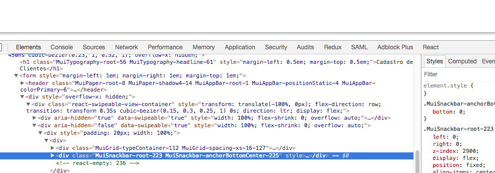 Snackbar z-Index conflicts with Dialog FullScreen z-Index and aria-hidden='true' · Issue #7729 ...