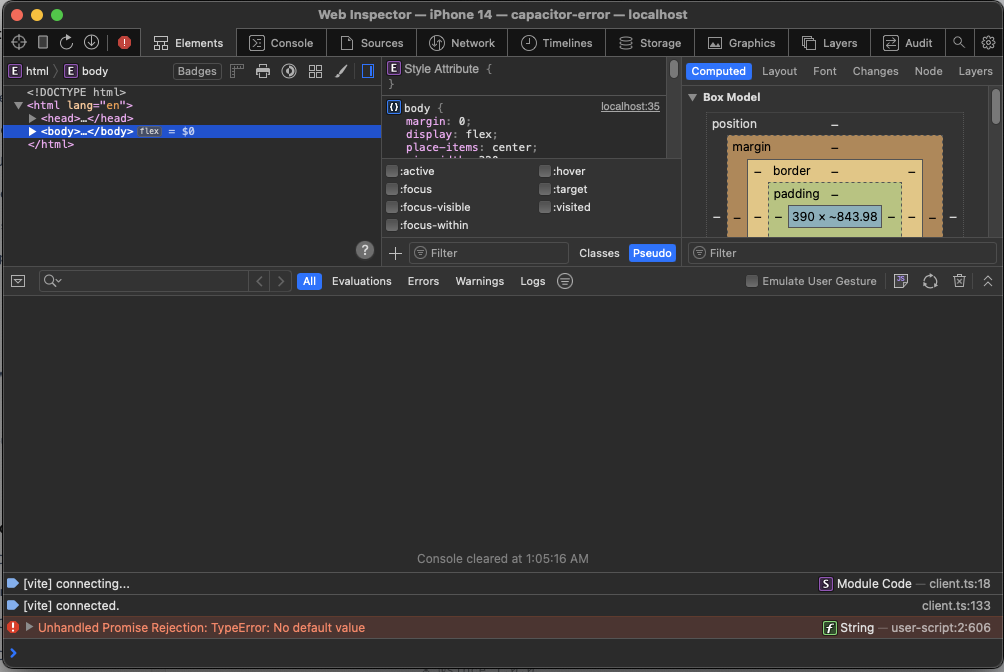 Bug Log Vue 3 Warn Cause Error On Ios · Issue 6615 · Ionic Teamcapacitor · Github 2519