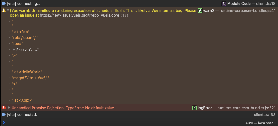 bug: log vue 3 warn cause error on iOS · Issue #6615 · ionic-team/capacitor · GitHub