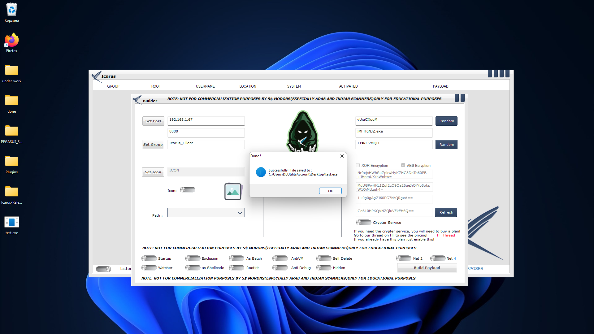 GitHub - ComplexC0MPL3X/Icarus-Hvnc-V2-Source-leaked: THE OWL NEVER SLEEPS