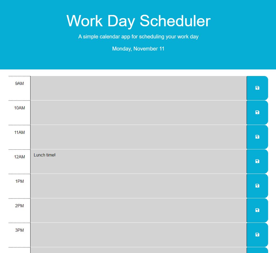 GitHub - n-lofaso/work-day-scheduler
