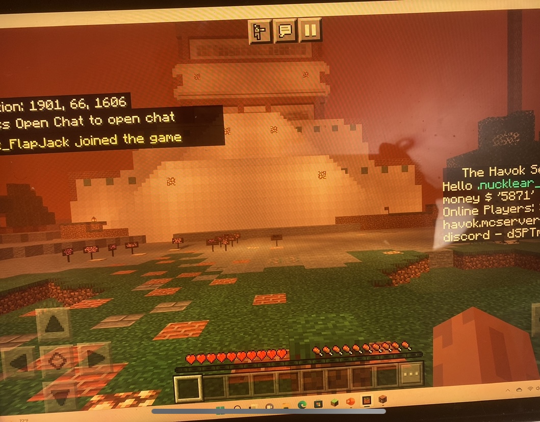 Everything is red!!! Nether fog everywhere and you can only see up a ...