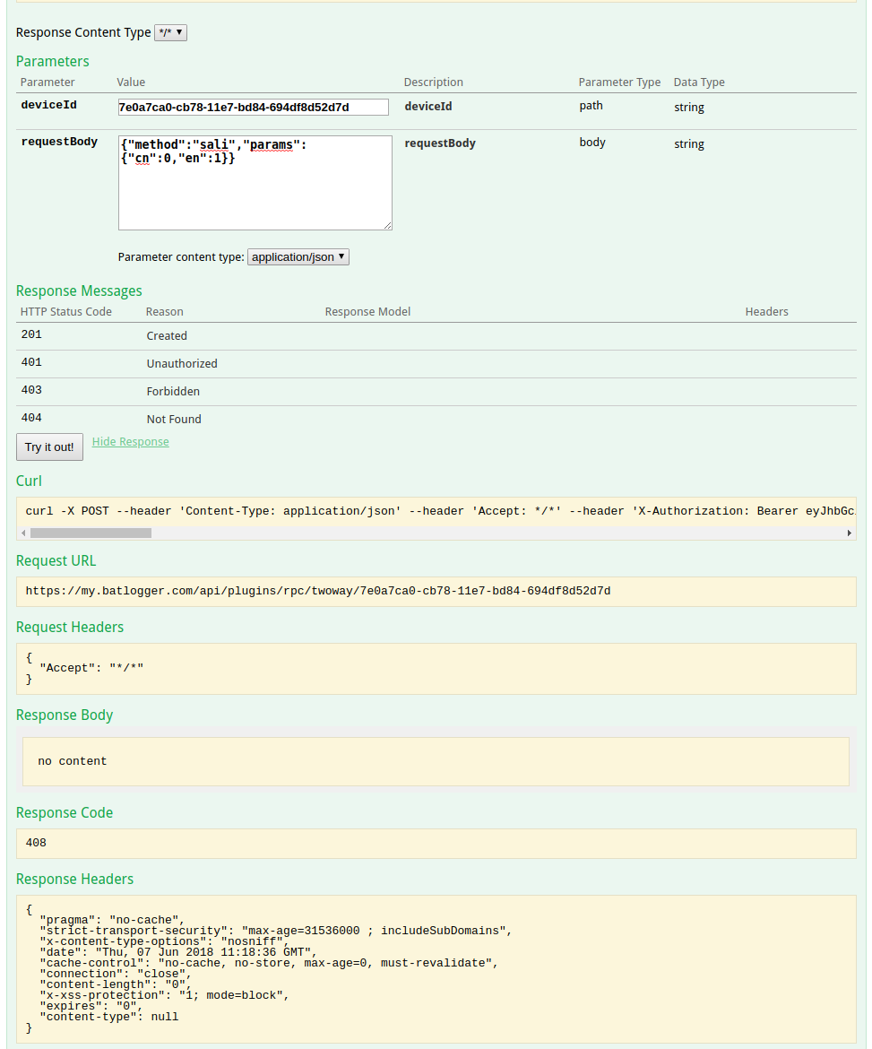 Problem to issue RPC commands to devices in TB 2.0.x · Issue #850 ...