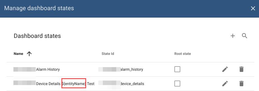 Access to ${entityName} in dashboard state name when open dashboard state with "stateController ...