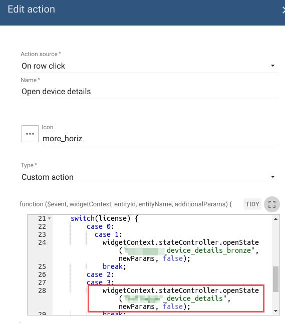 Access to ${entityName} in dashboard state name when open dashboard state with "stateController ...