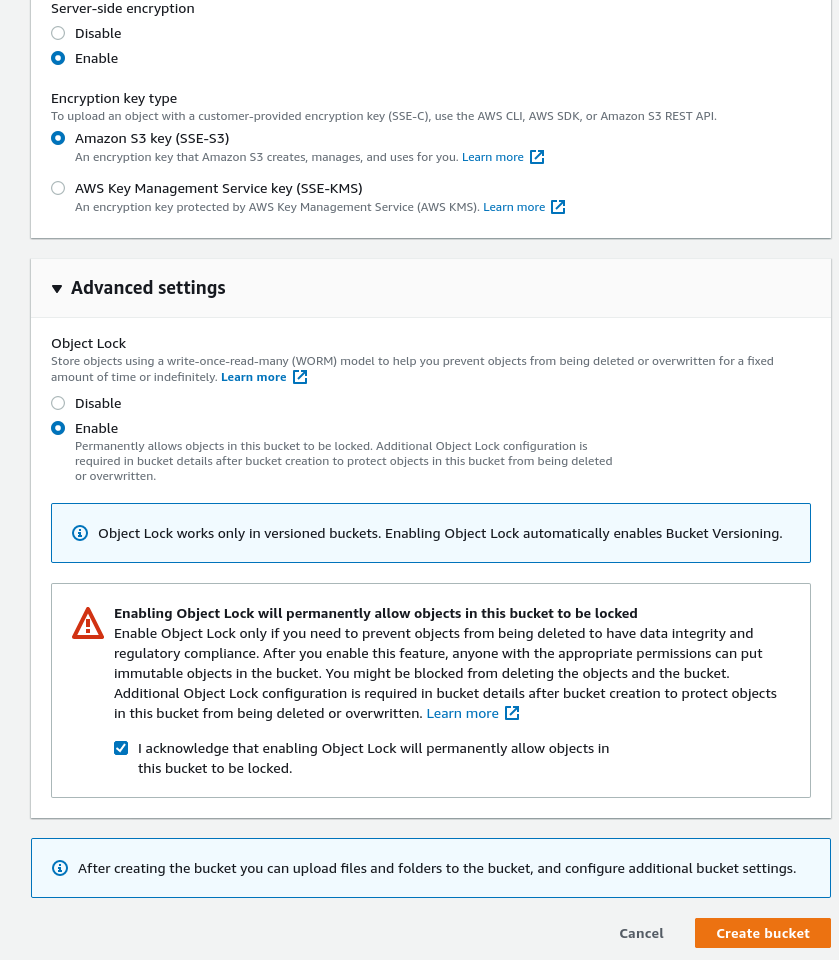 AWS S3 sink with Object Lock enabled · Issue #7310 · vectordotdev/vector · GitHub
