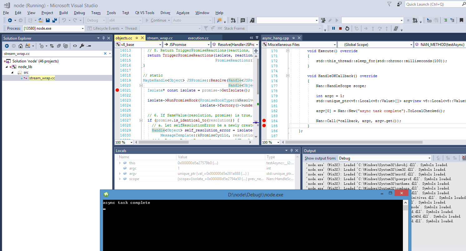 Initializing uv_async_t handle in wrapped c++ classes hangs async/await operations · Issue #2028 ...