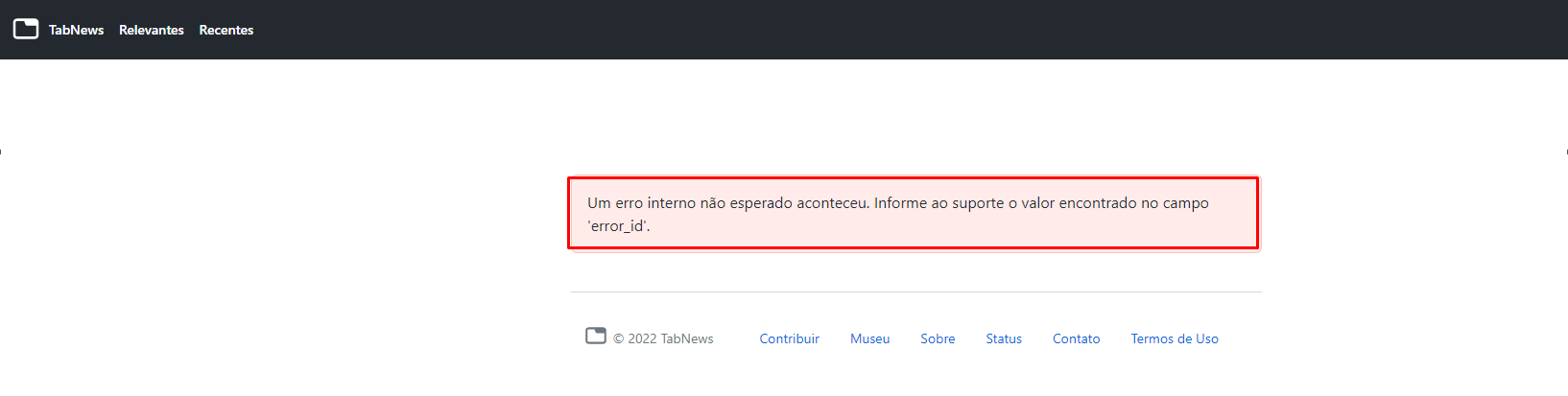 Erro ao cadastrar novo usuário · Issue #832 · filipedeschamps/tabnews ...