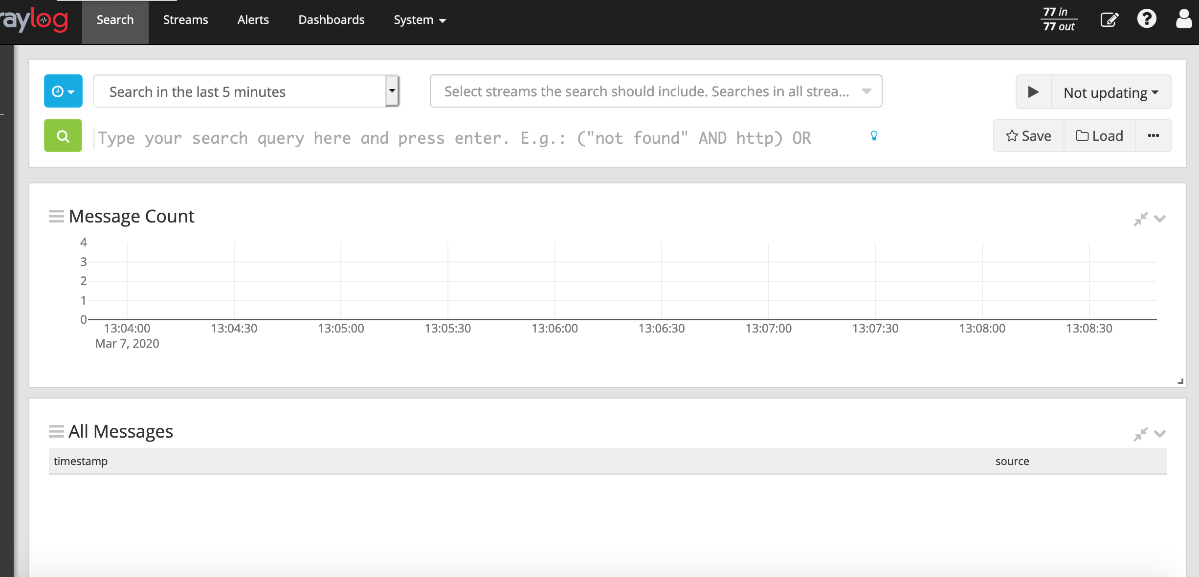 Cannot view messages in Streams · Issue #7615 · Graylog2/graylog2-server · GitHub