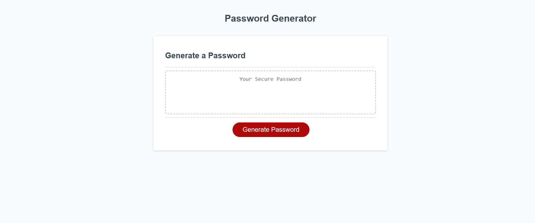 Github Colekasa Password Generator