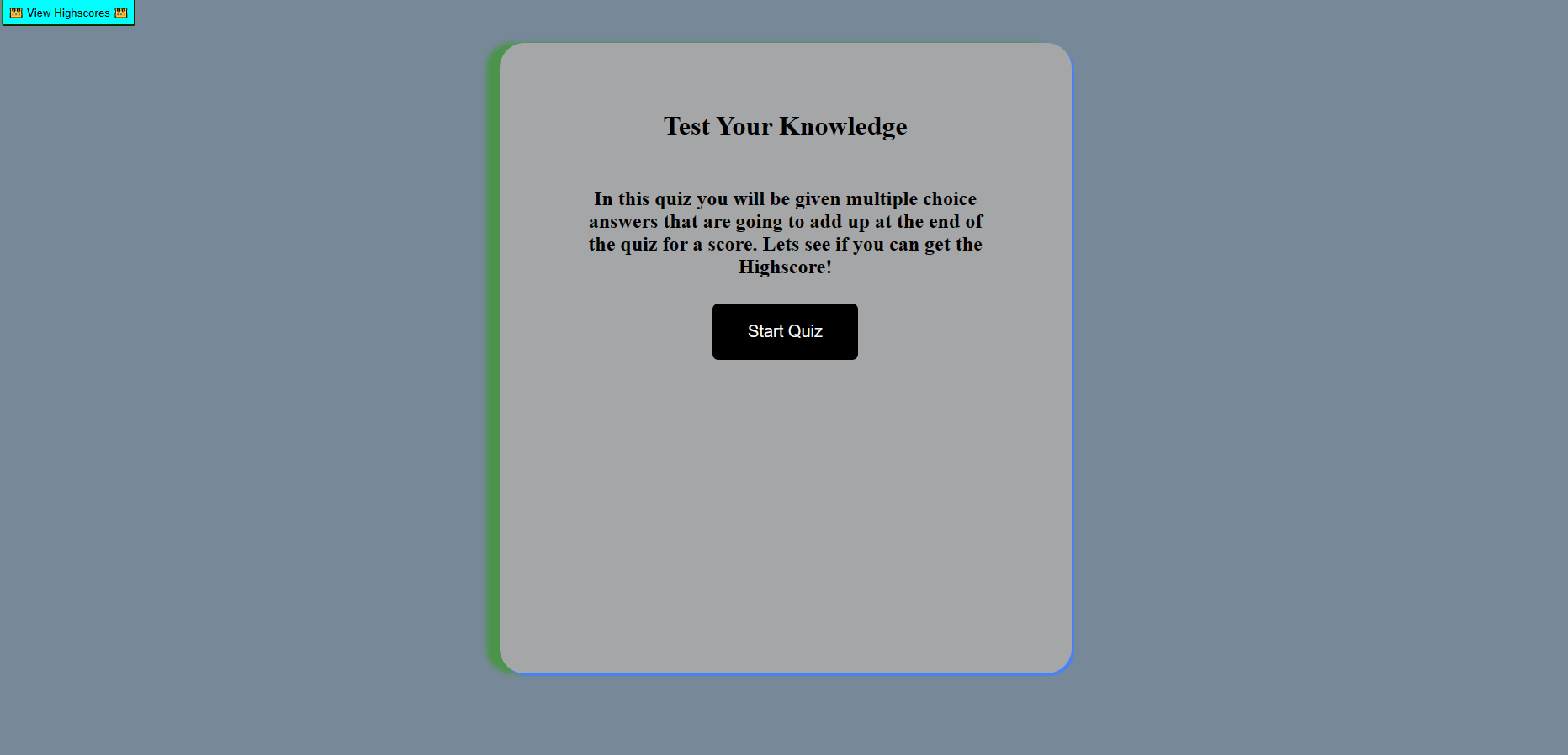 GitHub - colekasa/Multiple-Choice-Quiz