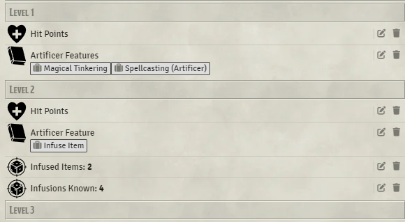 V10 Bug: Icon for advancement table in classes and subclasses · Issue #587 · sdenec/tidy5e-sheet ...