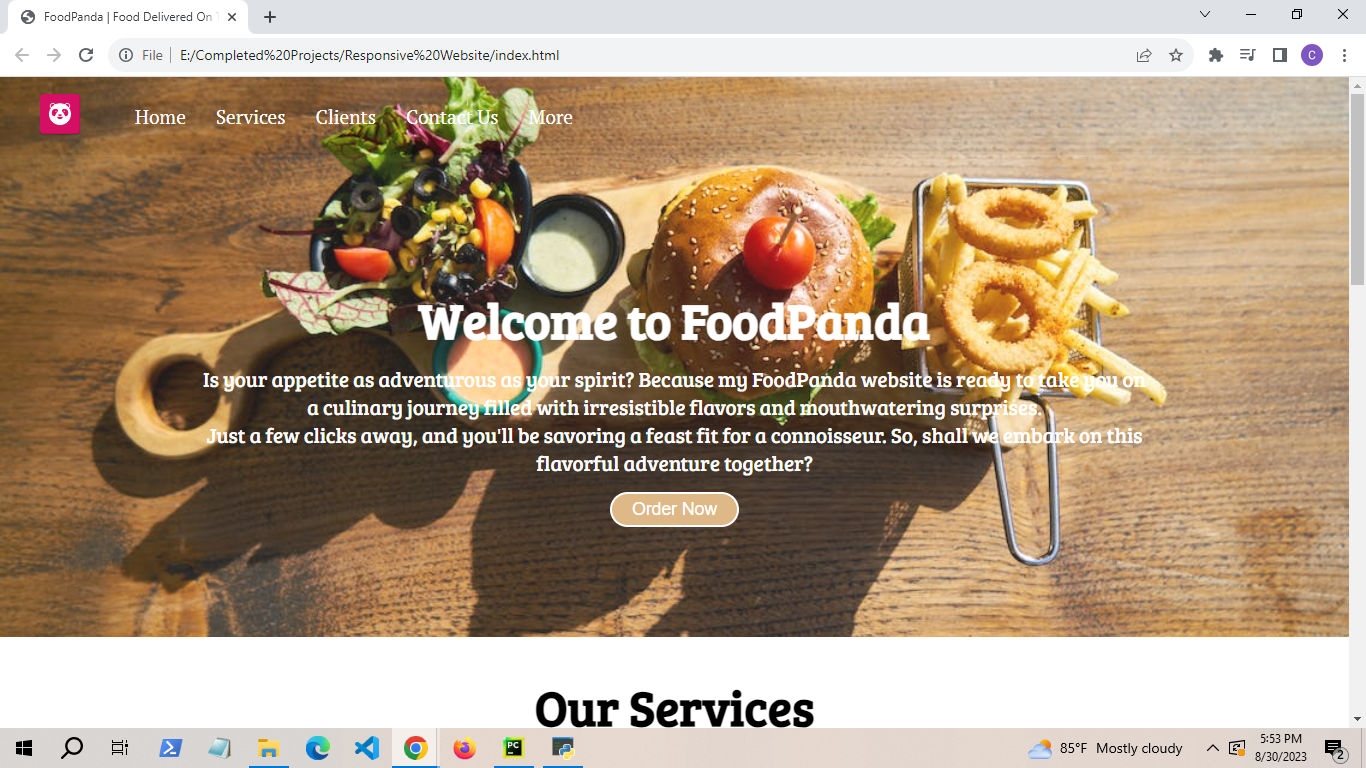 GitHub - zahran001/ResponsiveWebsite: Foodpanda