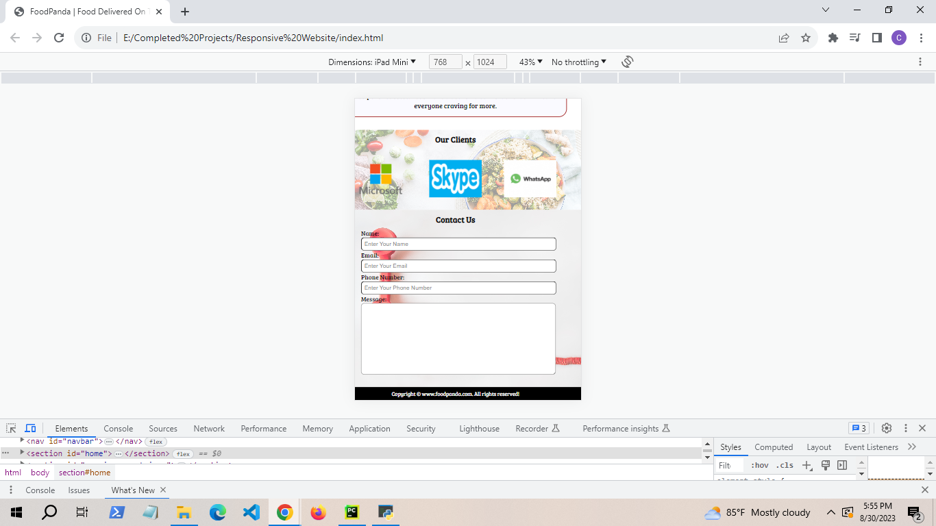 GitHub - zahran001/ResponsiveWebsite: Foodpanda