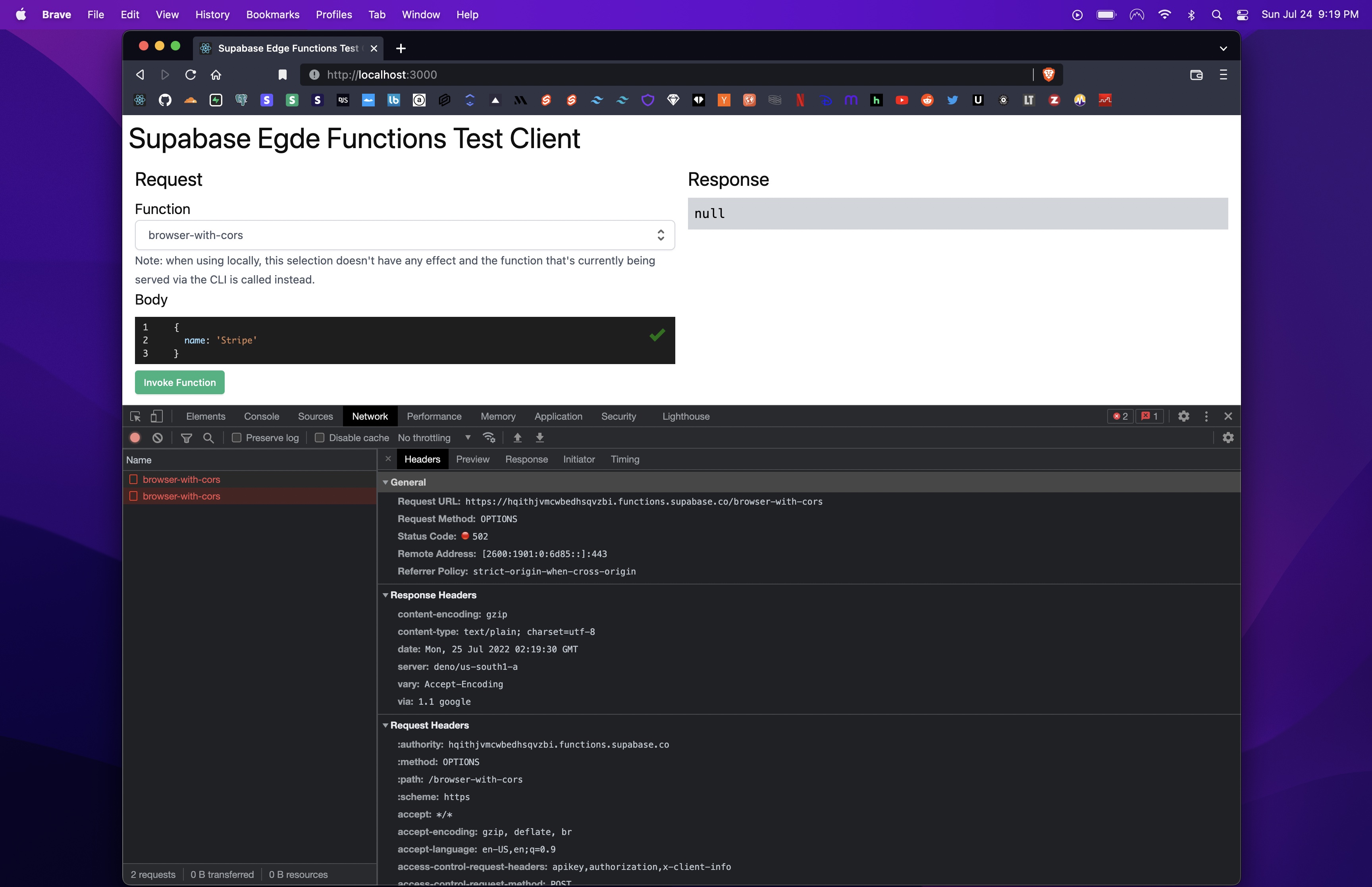 Edge functions break when Stripe is added · Issue #7878 · supabase/supabase · GitHub