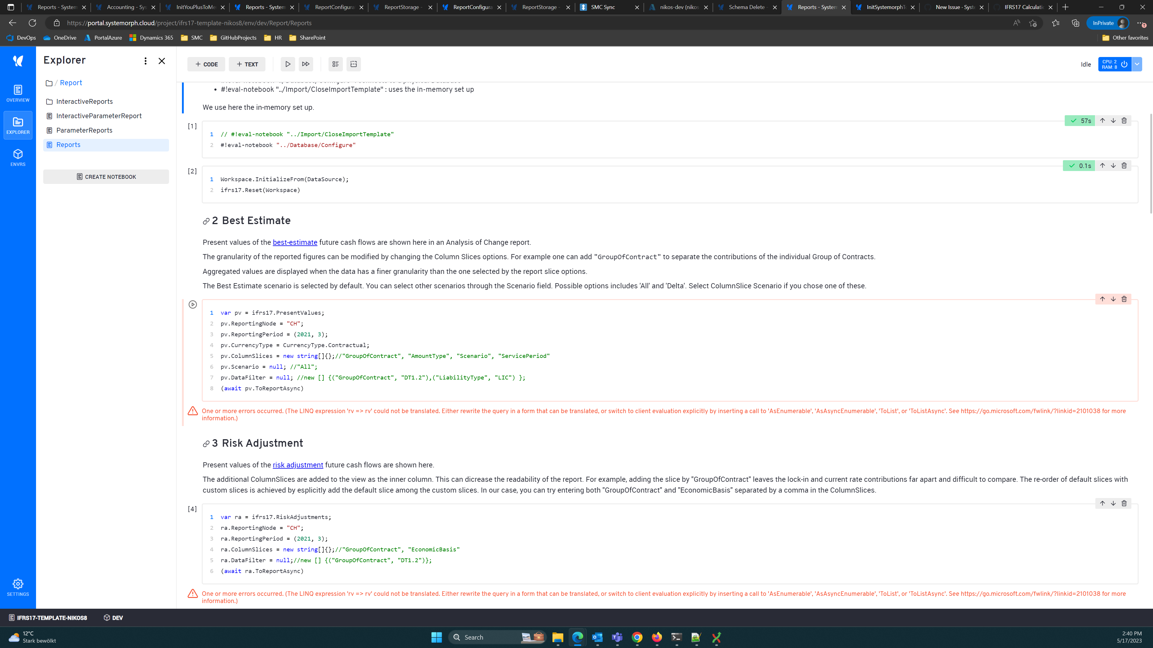 LINQ Translation Error in the Reports · Issue #307 · Systemorph/IFRS17CalculationEngine · GitHub