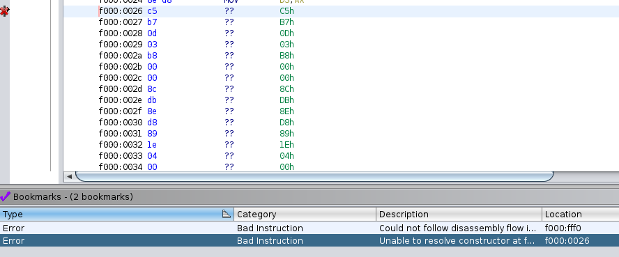 Ghidra cannot disassemble a LDS instruction in real mode · Issue #4832 · NationalSecurityAgency ...