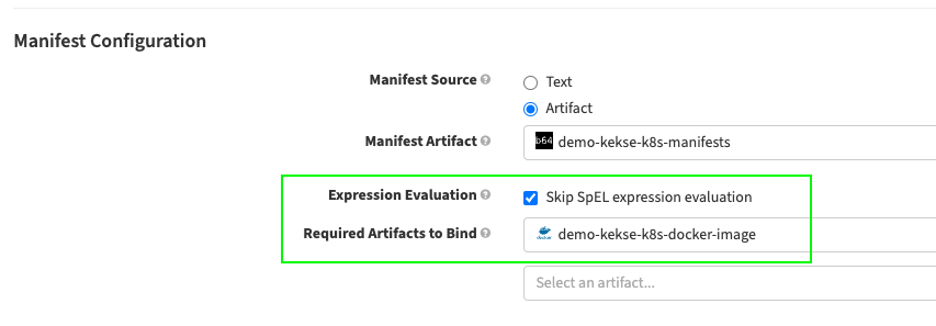 "Required Artifacts to Bind" is broken since 1.30 · Issue #6850 · spinnaker/spinnaker · GitHub