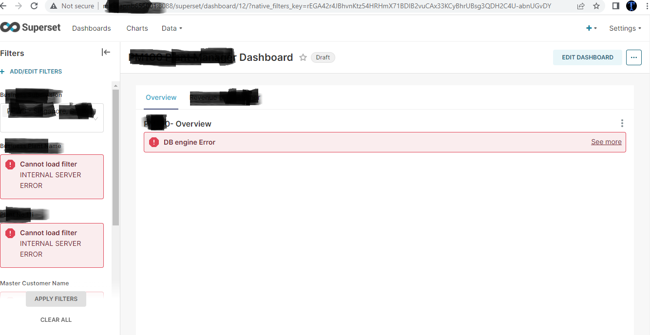 Superset Dashboard Filter Error · Issue 21619 · Apache Superset · Github