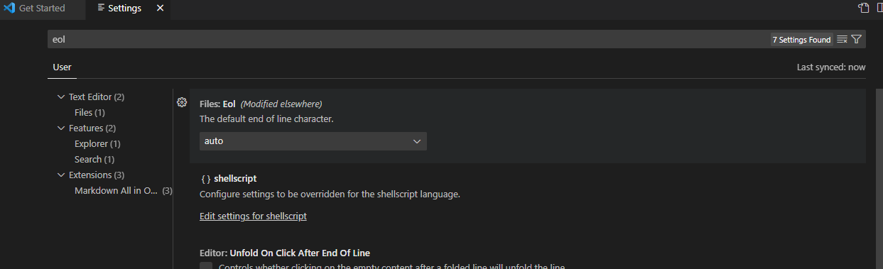 EOL says elsewhere modified but no modication was ever done · Issue #167934 · microsoft/vscode ...