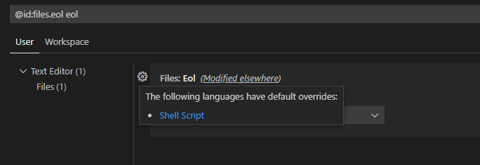 EOL says elsewhere modified but no modication was ever done · Issue #167934 · microsoft/vscode ...