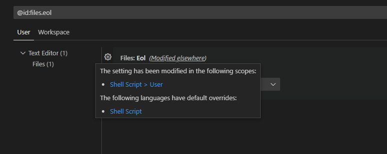 EOL says elsewhere modified but no modication was ever done · Issue #167934 · microsoft/vscode ...