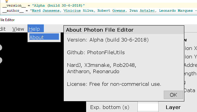 Sugestion - Add build date to version about · Issue #53 · Photonsters/PhotonFileEditor · GitHub