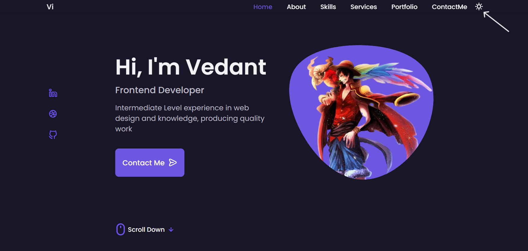 Github Vedant1003kresponsive Portfolio A Responsive Portfolio Is A Collection Of Your Work