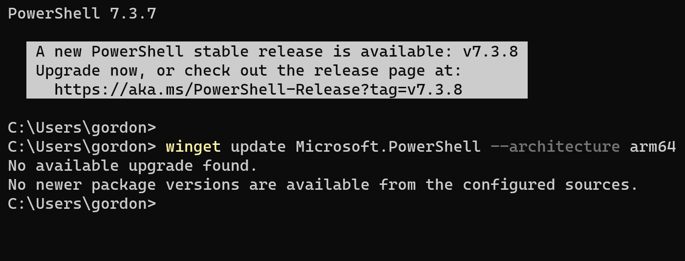 Wait a bit before showing the "upgrade now" banner · Issue #20474 · PowerShell/PowerShell · GitHub