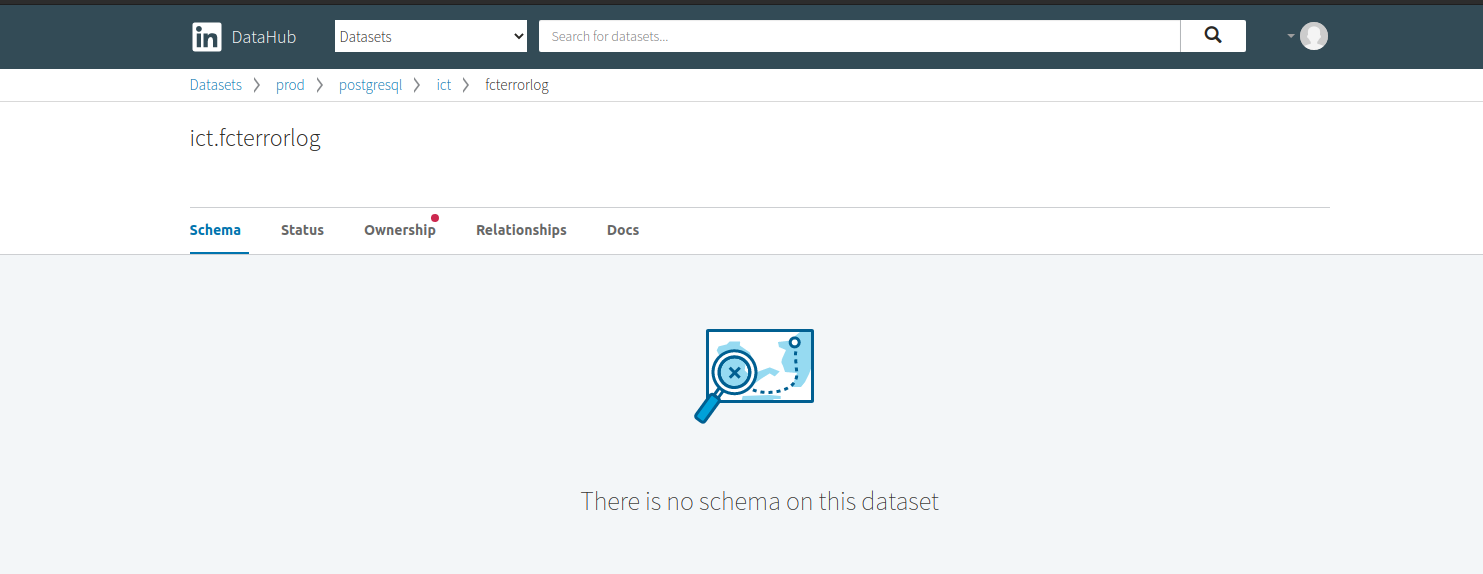 Dataset Schema Informance Show Nothing · Issue 1728 · Datahub Project Datahub · Github