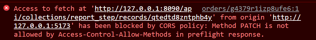 Patch Method Not Included In Access Control Allow Methods · Pocketbase Pocketbase · Discussion