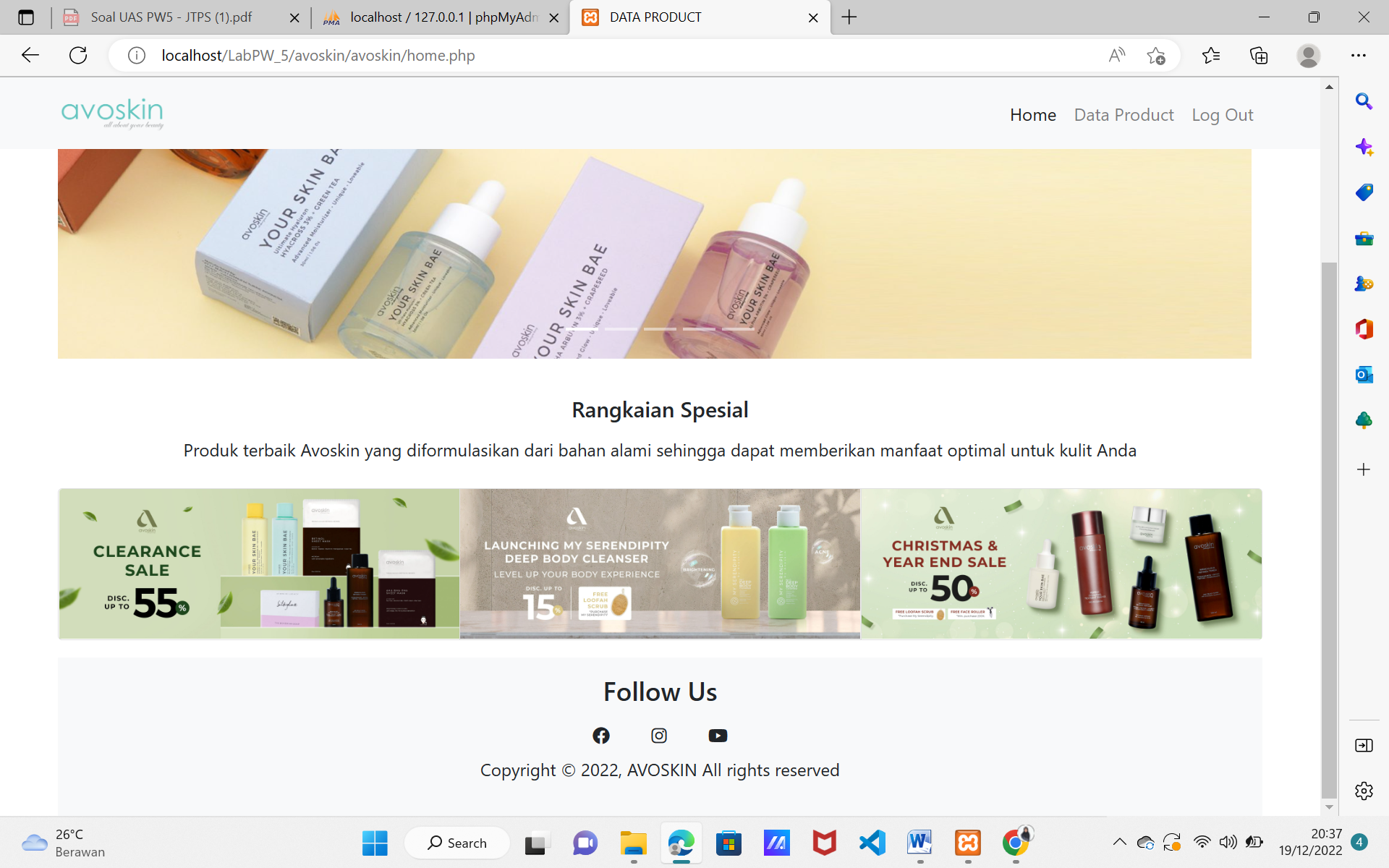 GitHub - deaviia/UAS_LABPW5: Nama Anggota Kelompok : Nayata Sandra C Nasution (211401012), Dea ...