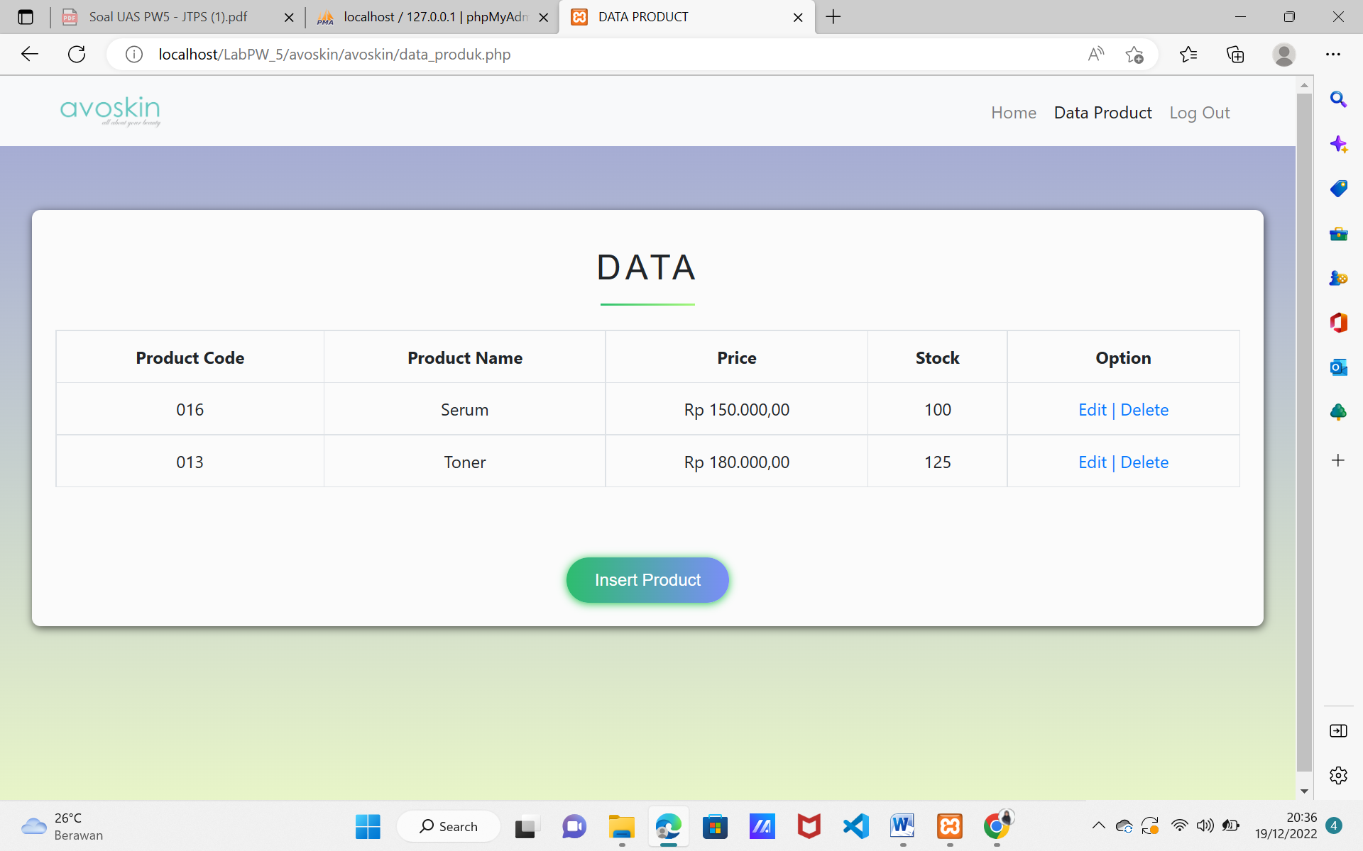 GitHub - deaviia/UAS_LABPW5: Nama Anggota Kelompok : Nayata Sandra C ...