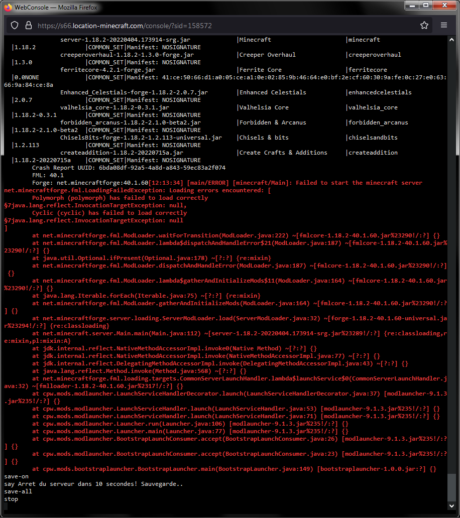 Can't start server with the new version of the mod · Issue #2195 · Lothrazar/Cyclic · GitHub