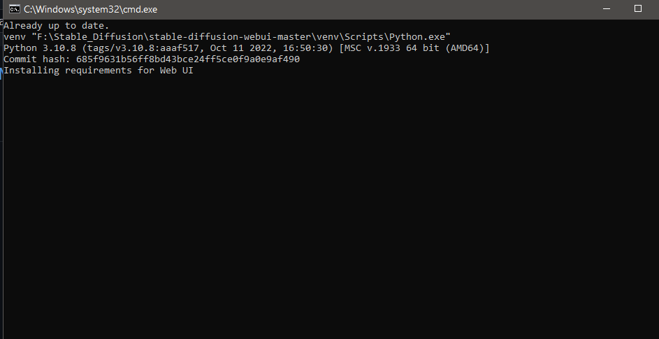 Unable to install xformers correctly and the webui_user.bat taking ...