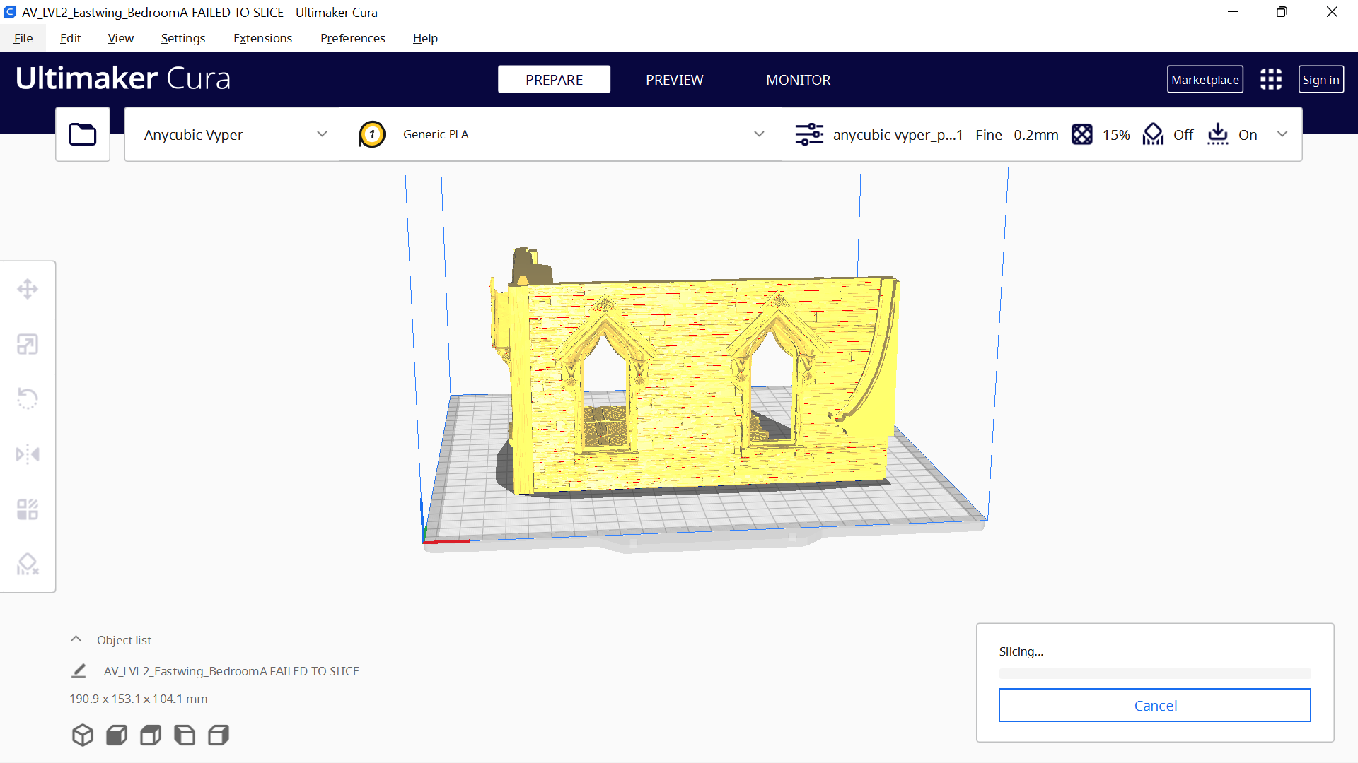 Failed to slice · Issue #13397 · Ultimaker/Cura · GitHub