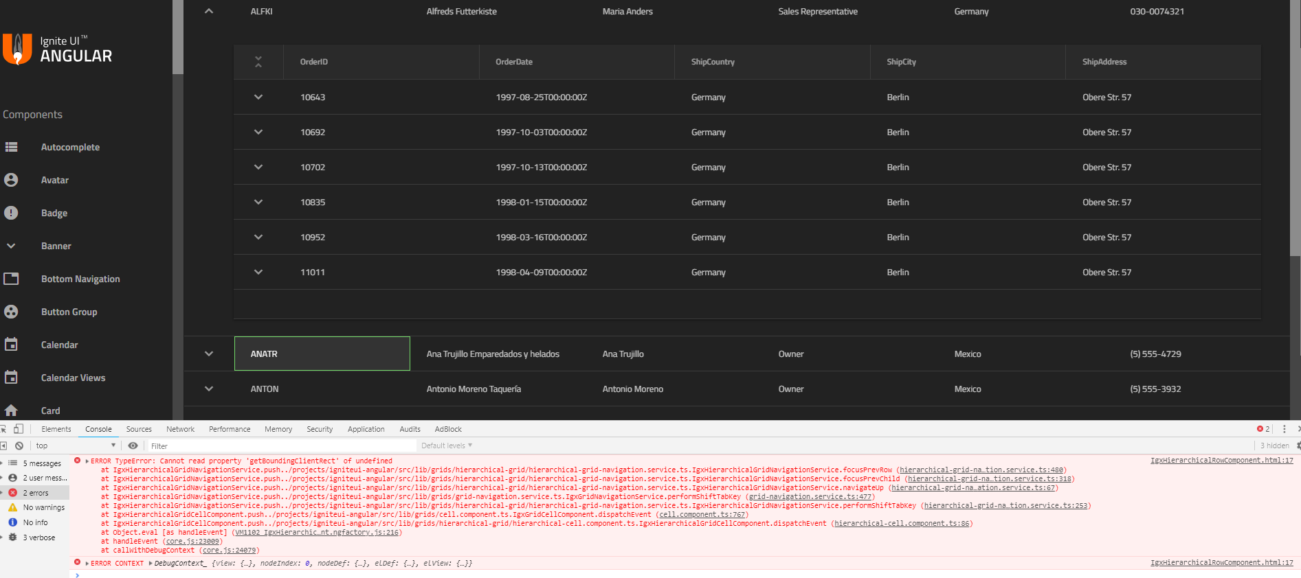 Cannot navigate with Shift+Tab keys from root cell to child cell · Issue #4086 · IgniteUI ...