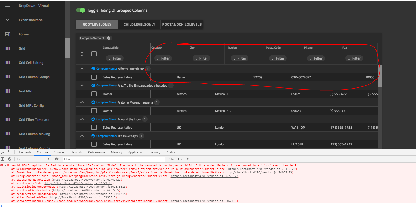Cells content is misaligned when group by a column and scroll horizontal · Issue #4720 ...