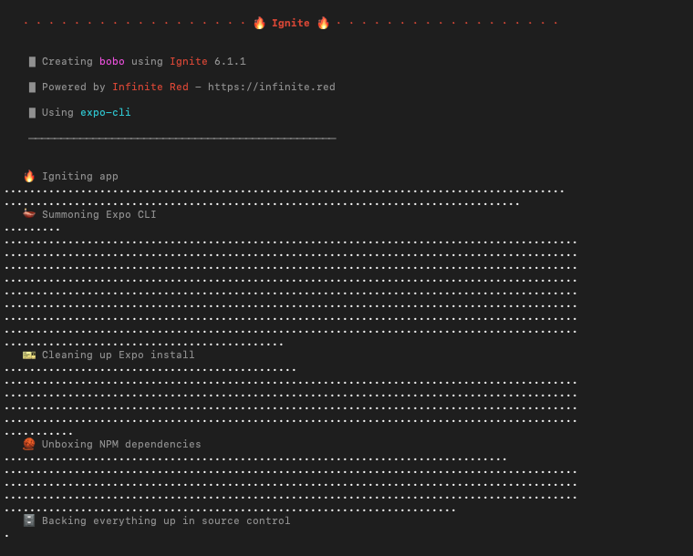 Feature Request: Loading indicator for ignite cli · Issue #1619 · infinitered/ignite · GitHub