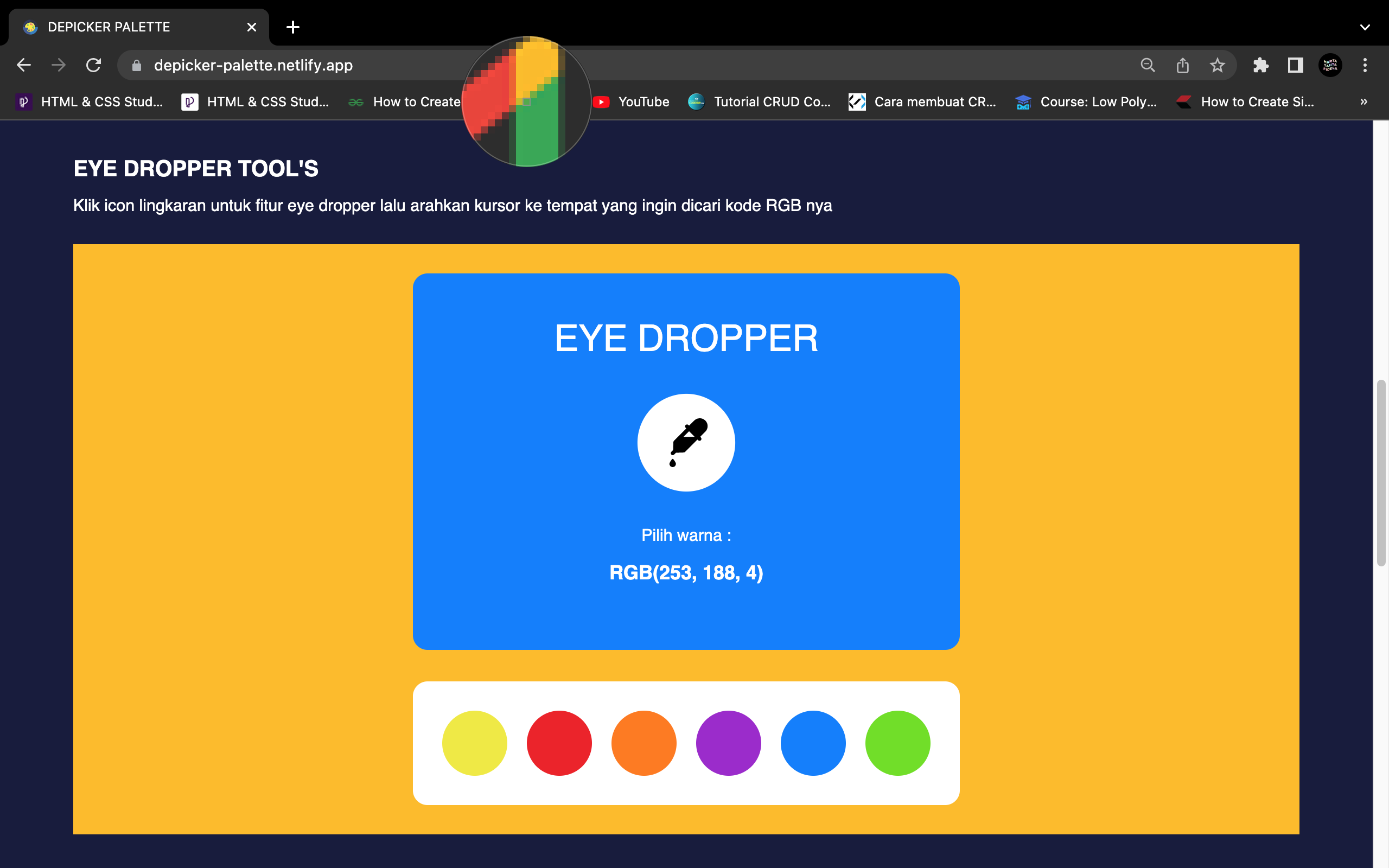 GitHub - FidelaAzzahra/depicker_palette: Website ini merupakan website yang dapat membantu ...