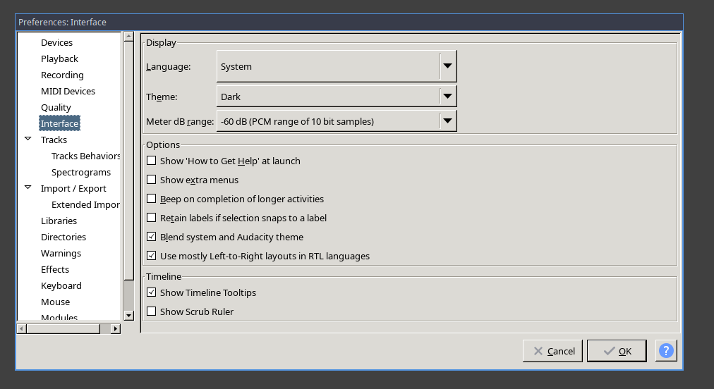 AppImage version doesn't follow my system's GTK 3 theme · Issue #4481 · audacity/audacity · GitHub