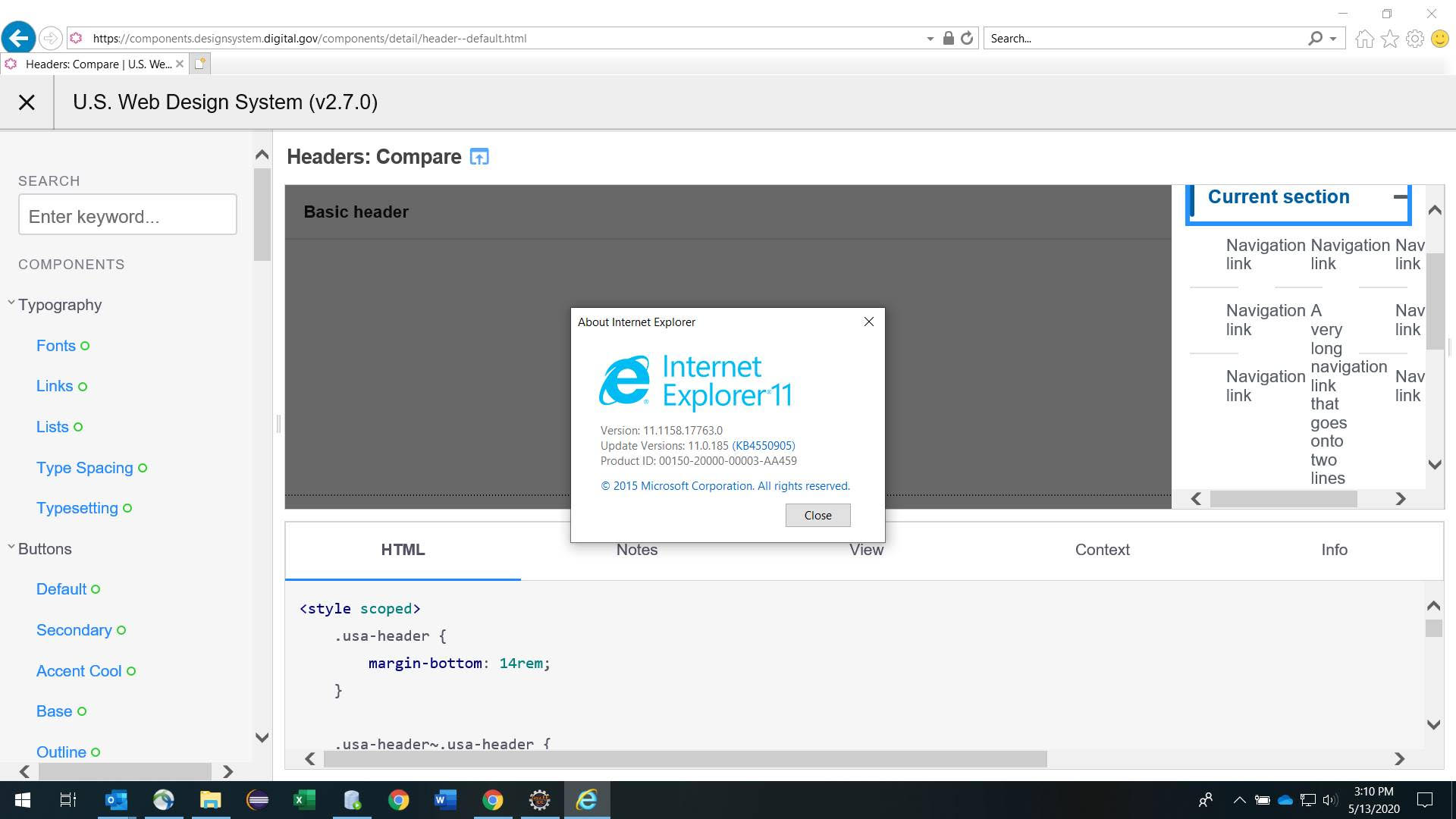 Mobile nav is broken in IE11 · Issue #3469 · uswds/uswds · GitHub